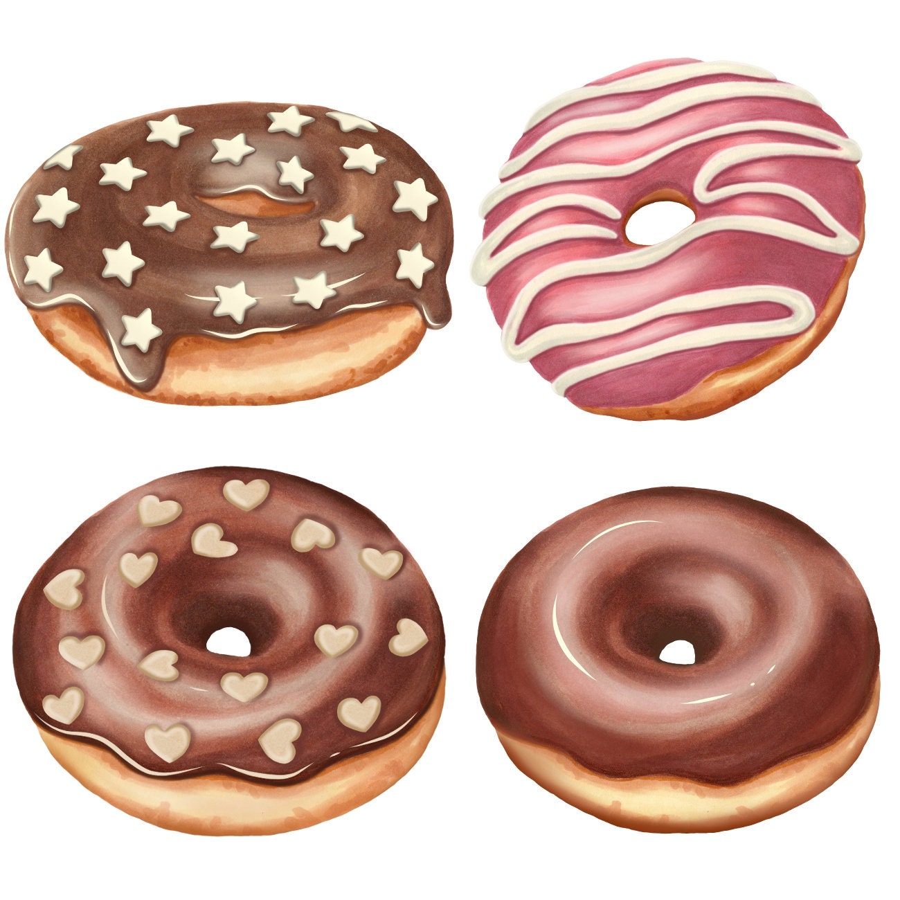 Chocolate Donut Clipart