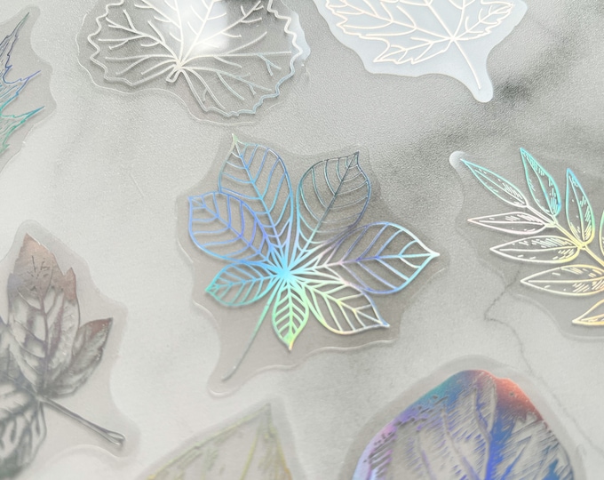 15 Pack Holographic Resin Filler Vinyl Stickers for Resin Coasters ...