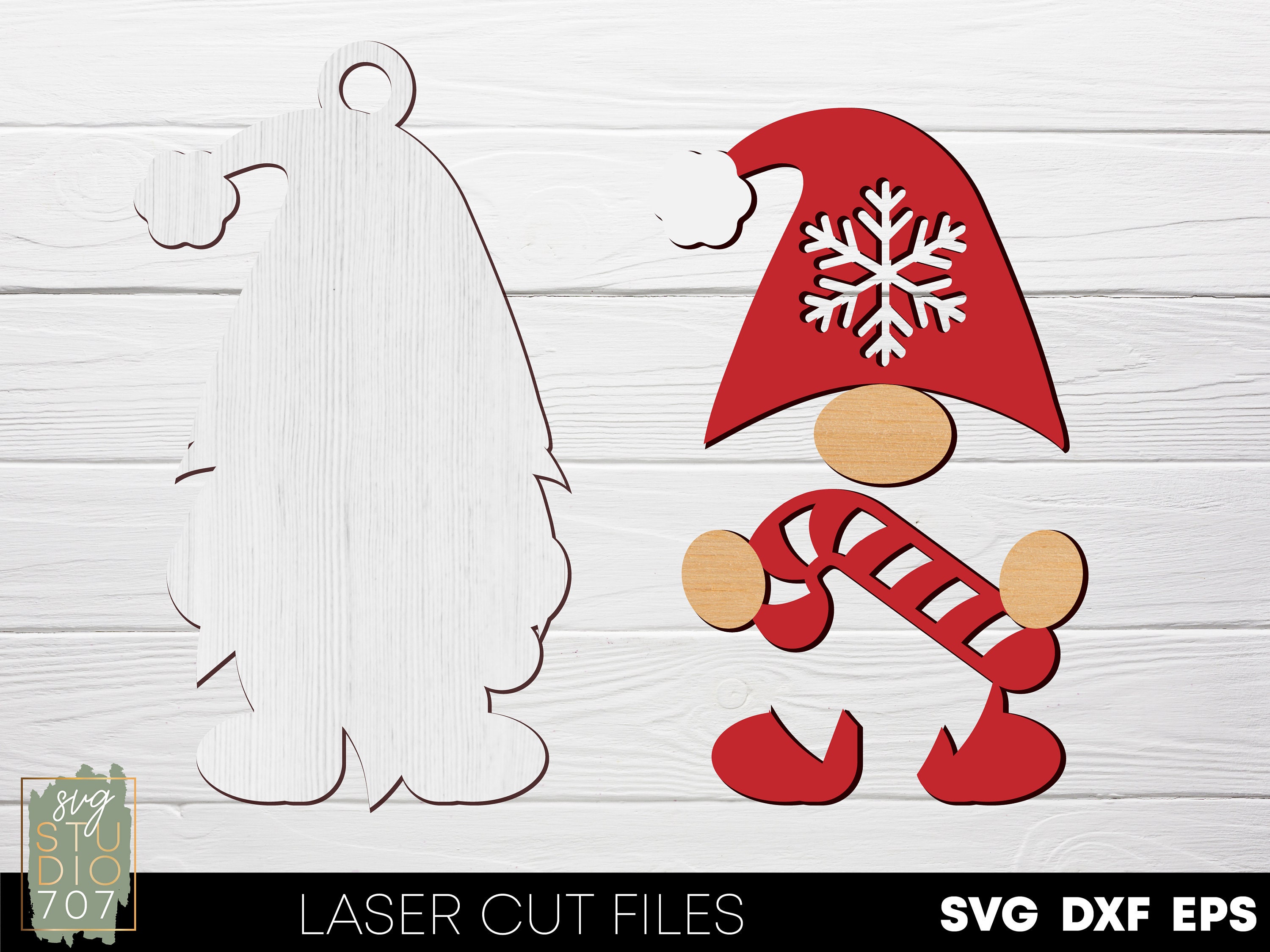 Christmas Gnomes Svg Bundle Christmas Ornament Laser Cut Files - Etsy