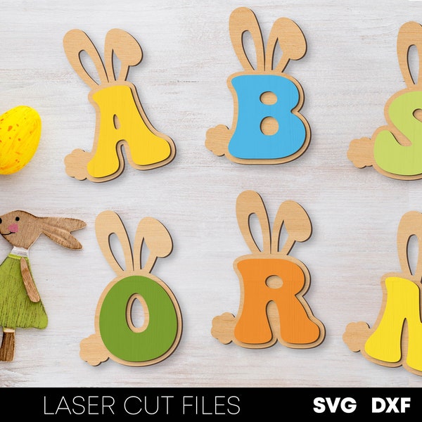 Bunny Tag Svg - Etsy