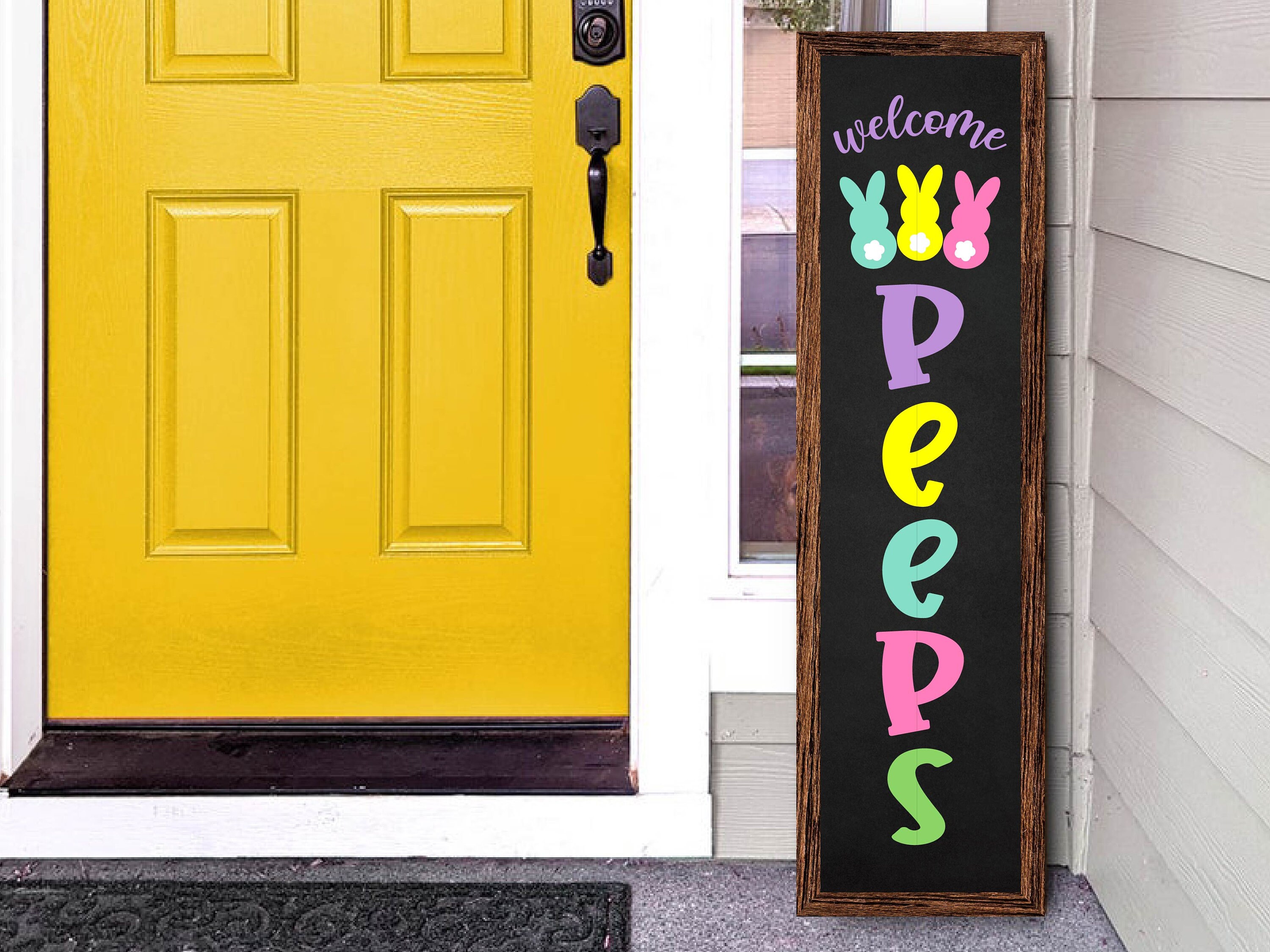 Easter Sign Svg Bundle Vertical Sign Svg Happy Easter Svg - Etsy