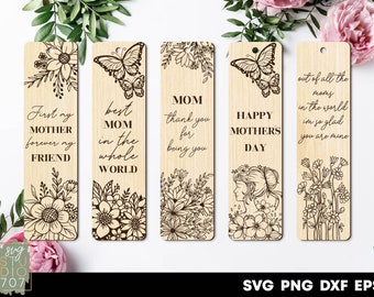 Bookmark SVG for Glowforge Laser Ready SVG Designs - Etsy