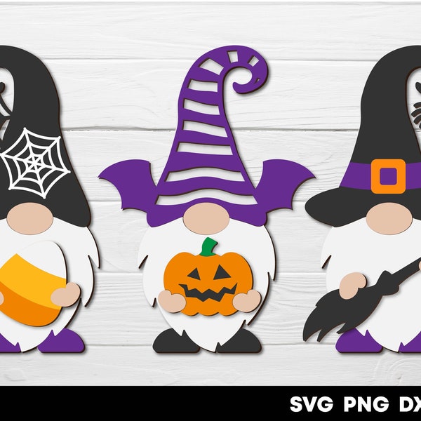 Halloween Gnome Svg - Etsy