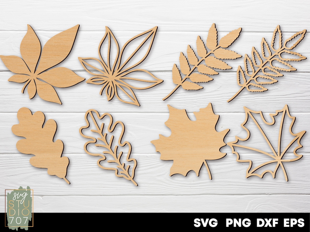 Herbst blätter svg laser cut files Layered leaf svg - Etsy.de