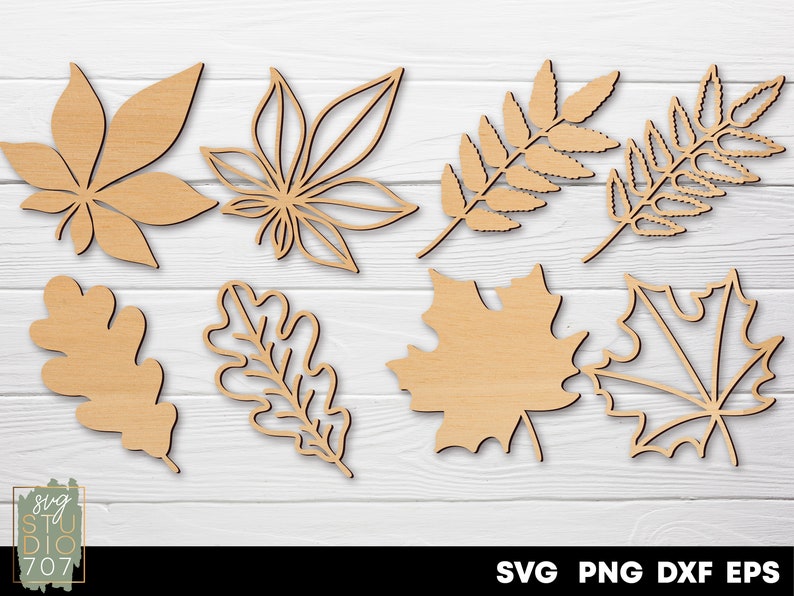 Herbst blätter svg laser cut files Layered leaf svg - Etsy.de