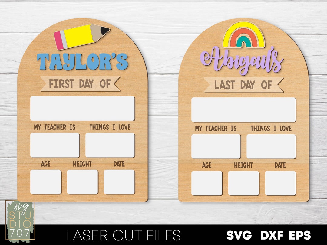 Back to School Sign Svg Personalized School Signs First Day of School ...