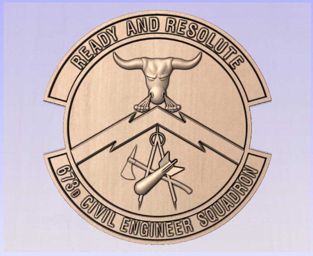 673D Civil Engineer Squadron STL Digital File - Etsy