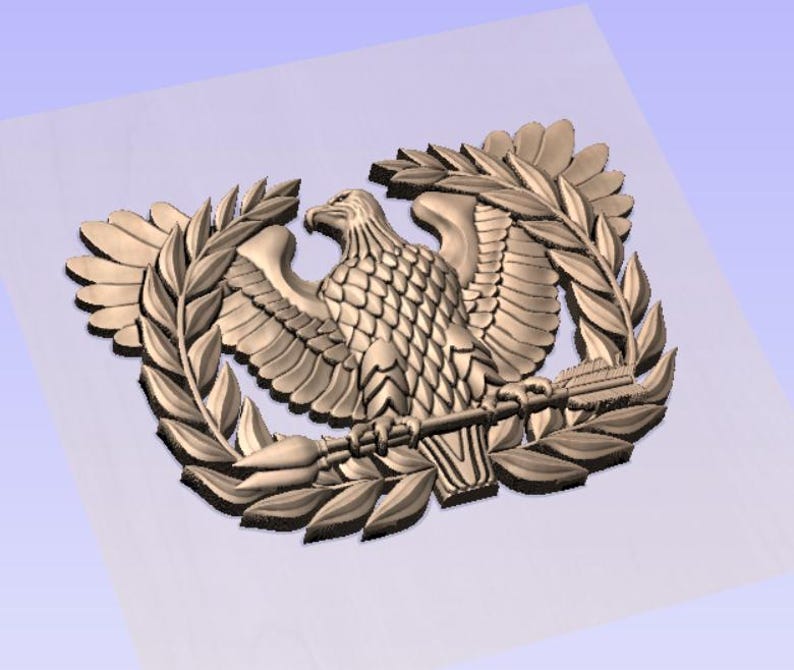 Chief Warrant Officer Eagle With No Rank Digital File STL - Etsy