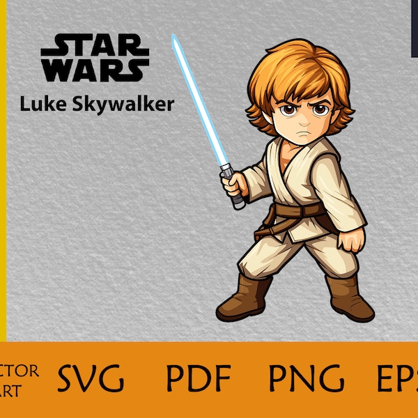 Luke Skywalker Svg - Etsy