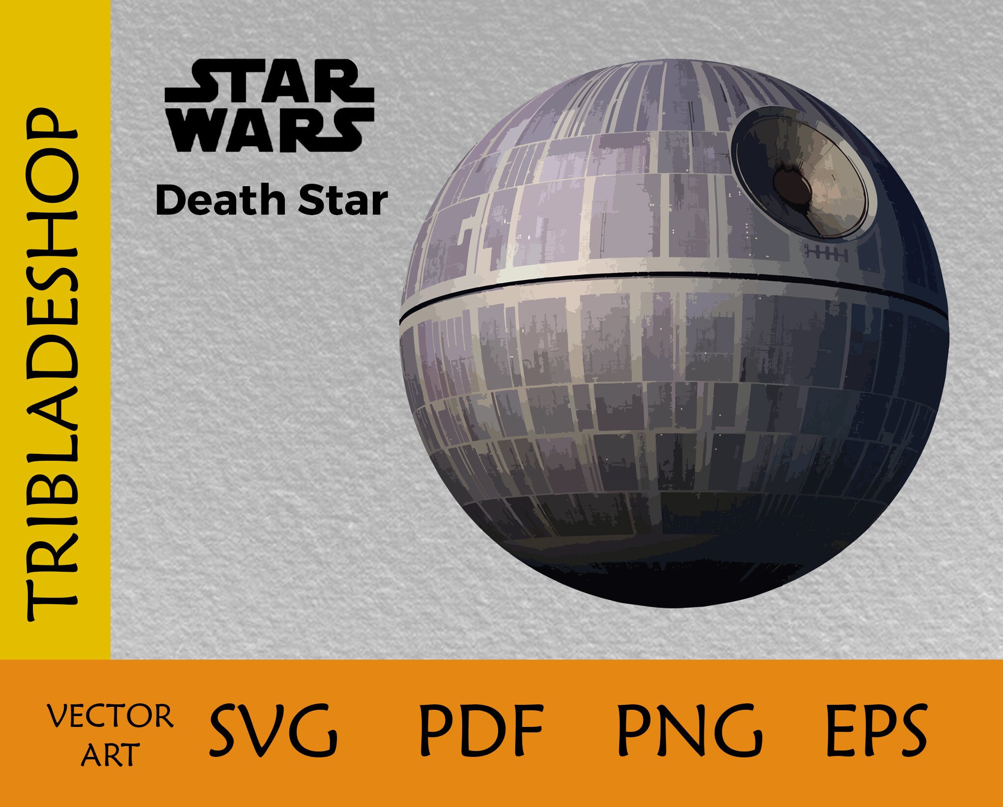 Death Star SVG Star Wars Svg Star Wars Svg Sticker - Etsy