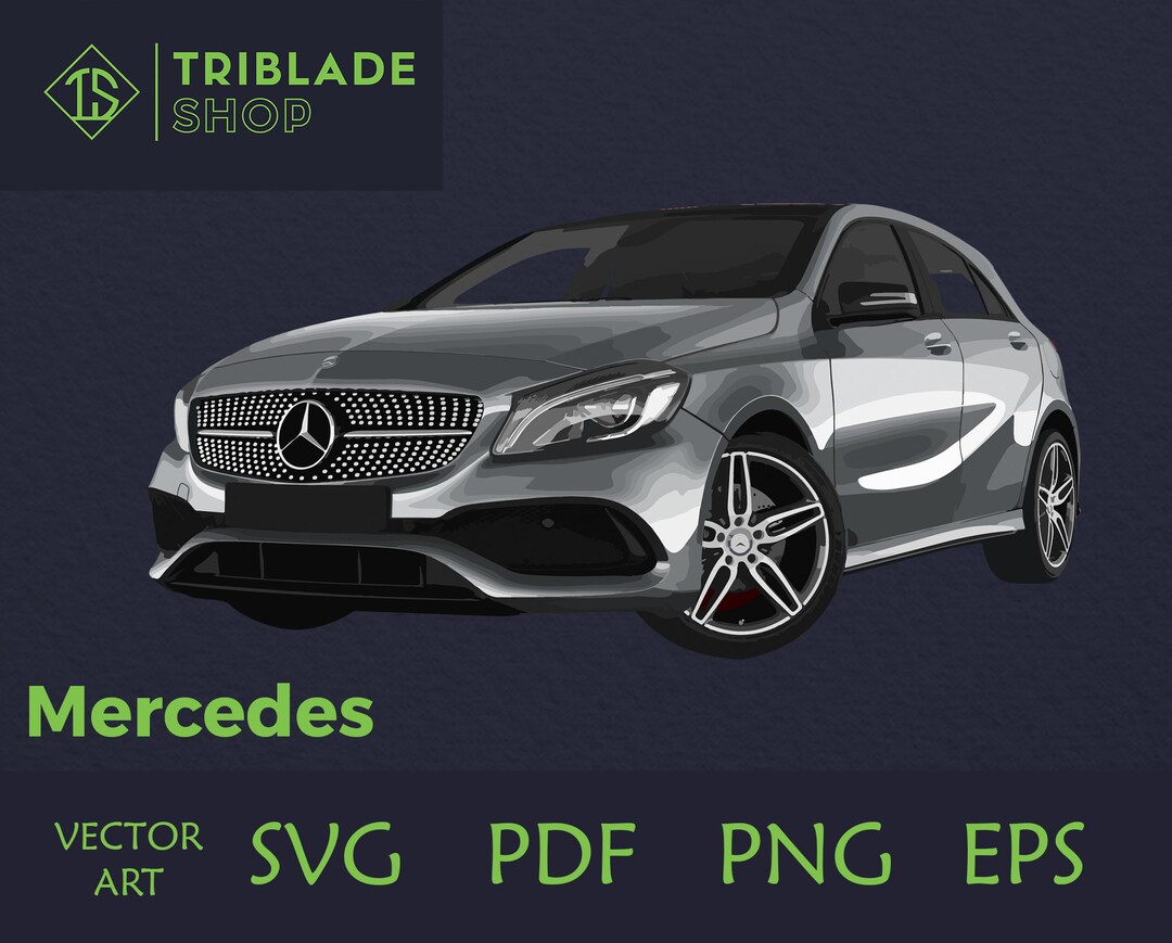 Sport Car Svg Mercedes SVG PDF PNG Eps Prints Clipart Svg - Etsy Canada