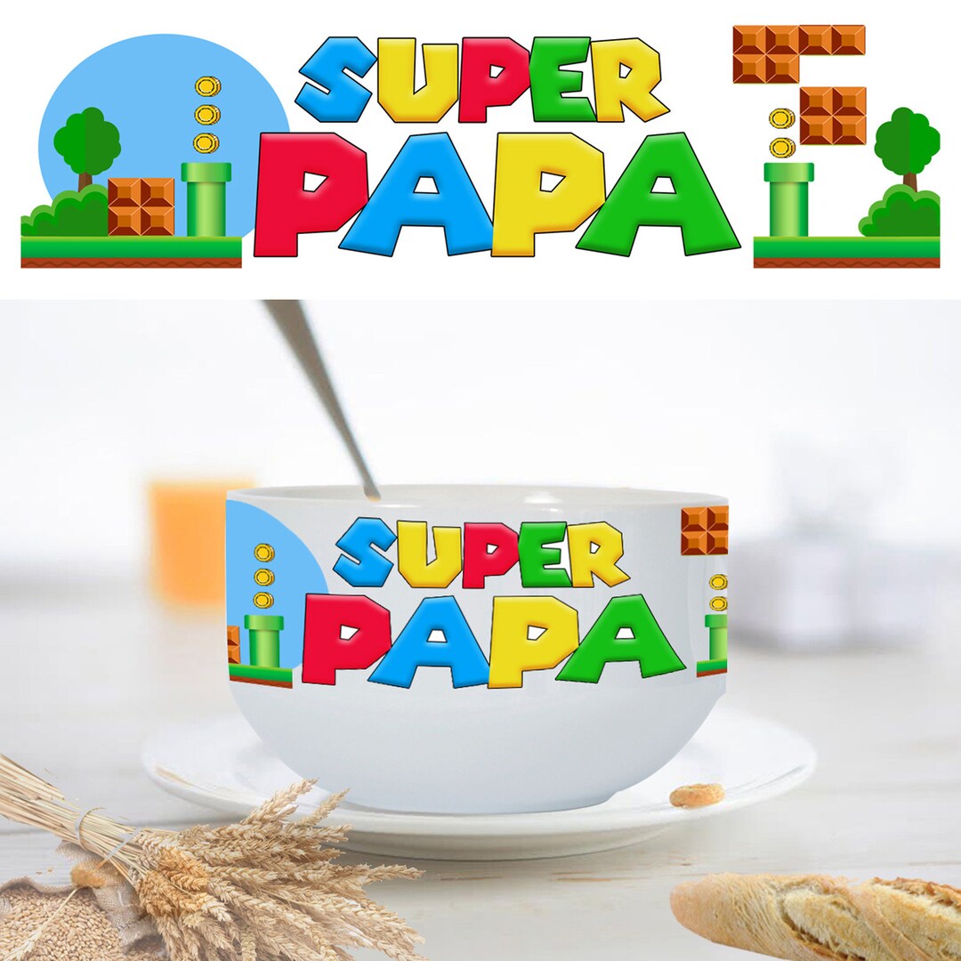 Very Original Super Mario Breakfast Bowl to Offer to Dad, Godfather ...
