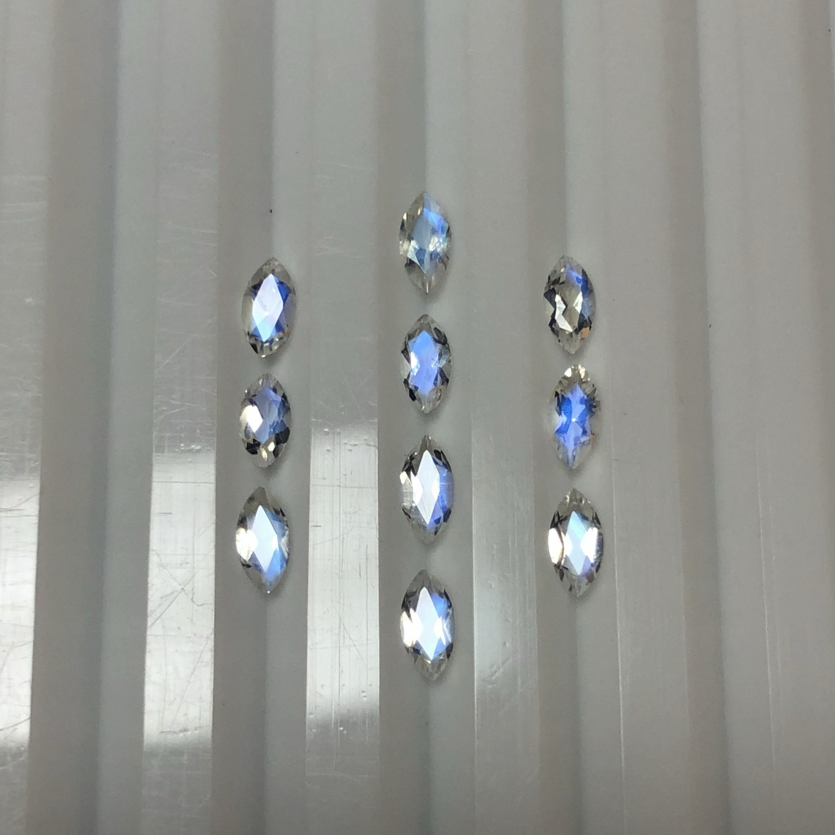 2.5x5mm Moonstone Gemstone Blue Fire Moonstone Cut Marquise Moonstone ...
