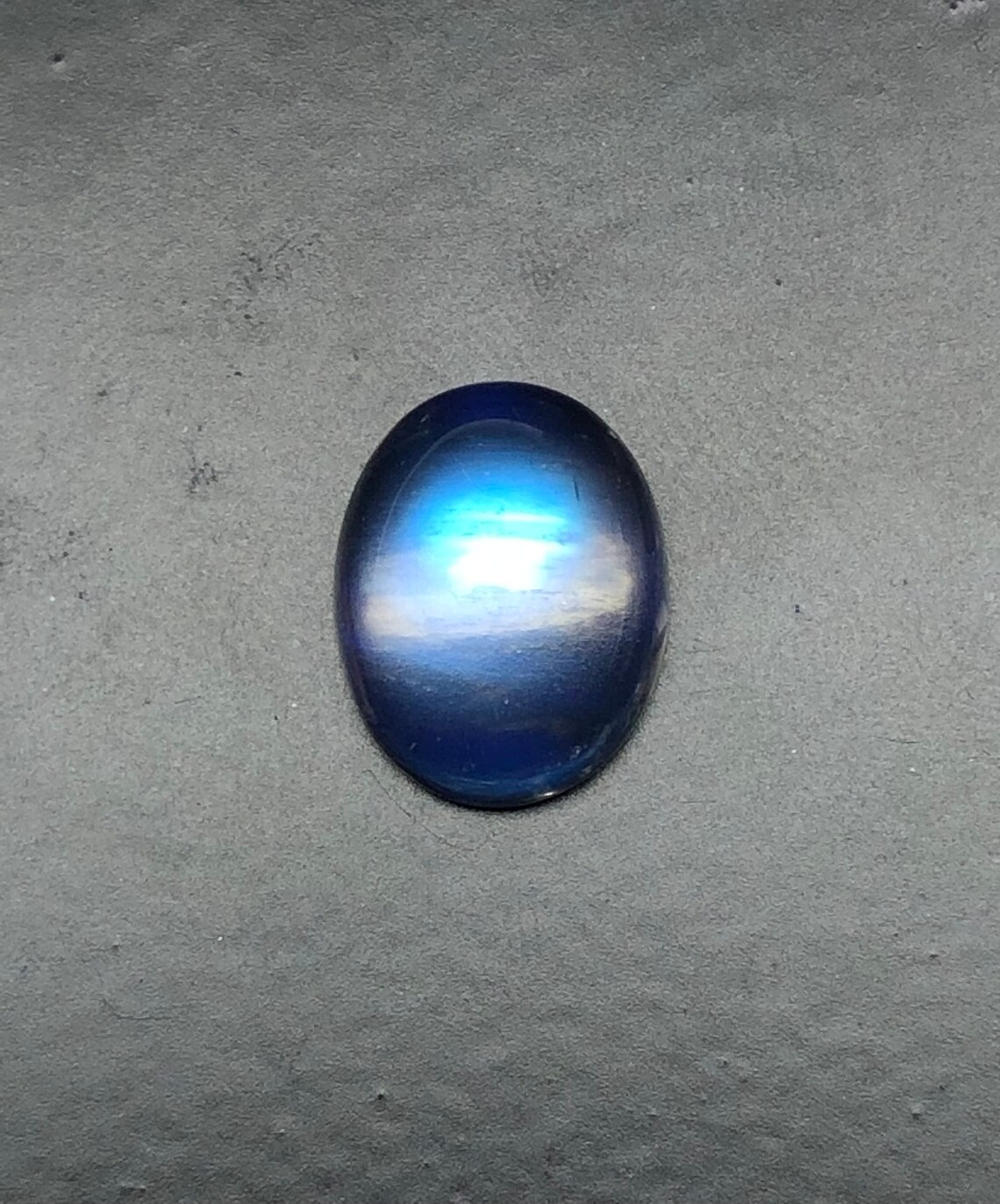 Natural Rainbow Moonstone Oval Cabochon | 11x14mm Blue Moonstone ...