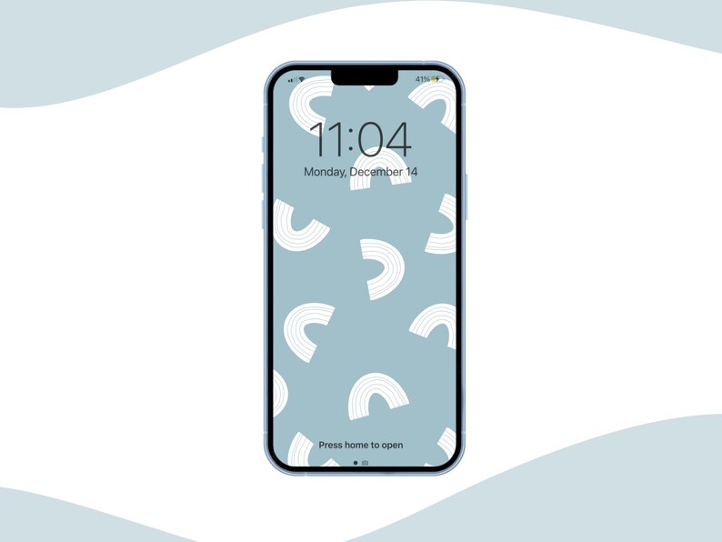 Muted Blue Phone Wallpaper | Aesthetic Ios/android Backgrounds (digital ...