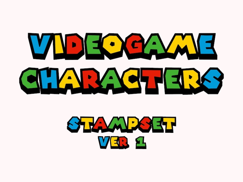 Video Game Characters Procreate Stamps | Volume 1 | Digital Stamps ...