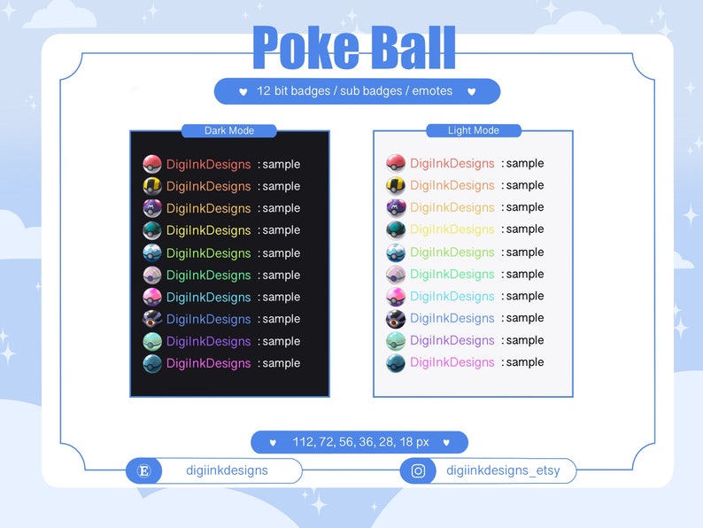 Poke Ball Twitch Badges Poke Ball Badges Bit Badges Sub Badges Emotes ...
