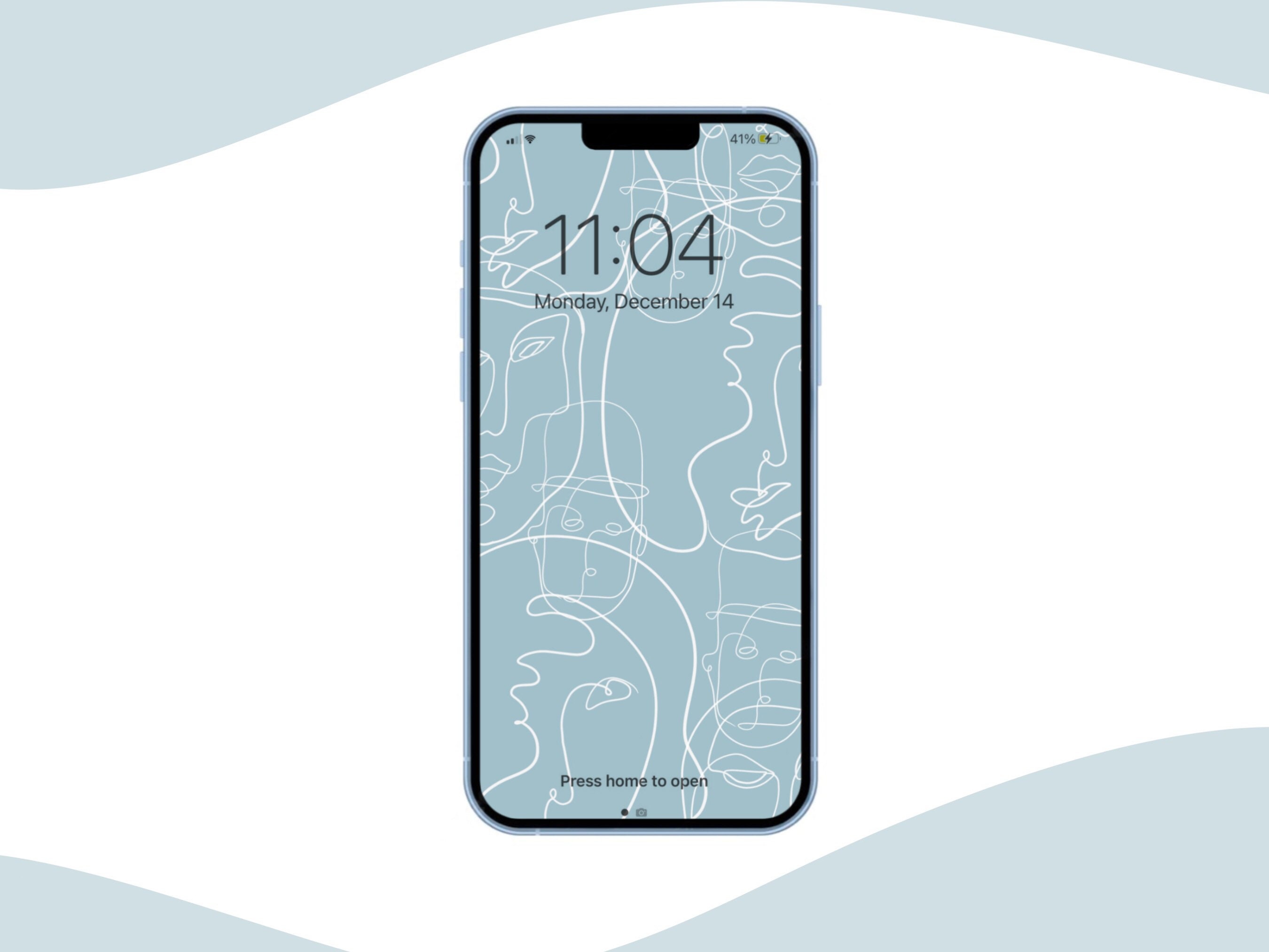 Muted Blue Wallpaper Pack | Muted Wallpaper | Aesthetic Wallpaper ...