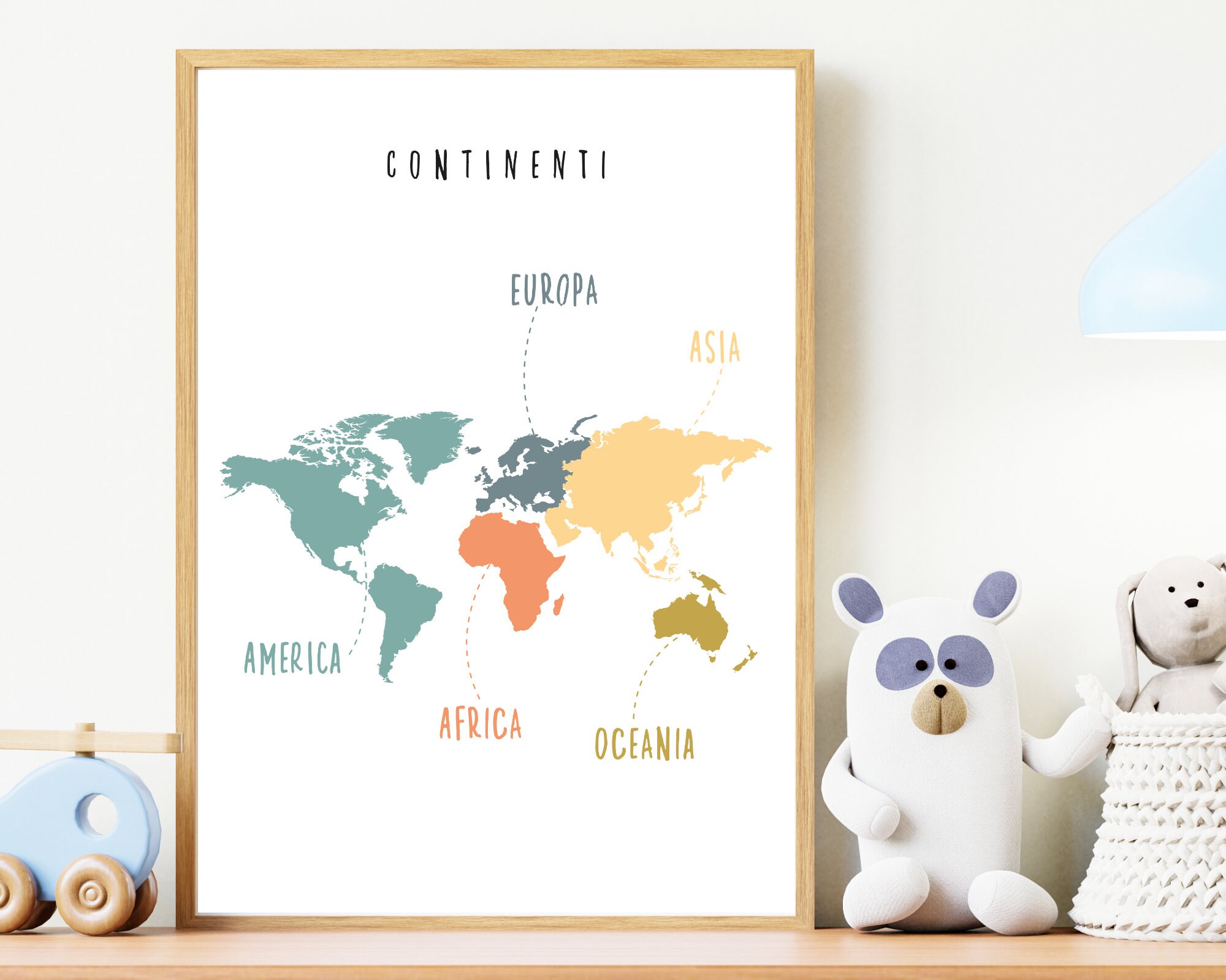 4 Montessori Style Printable Educational Posters in ITALIAN in PDF ...