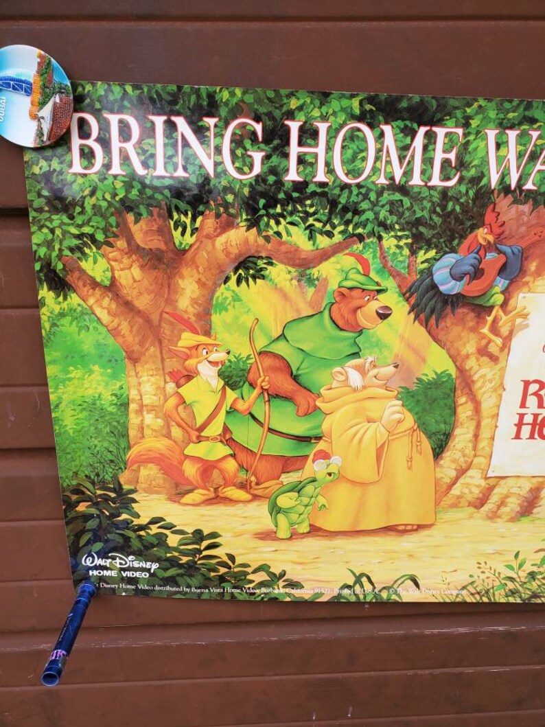 Walt Disneys Robin Hood Promo Poster. Super Rare Find. - Etsy
