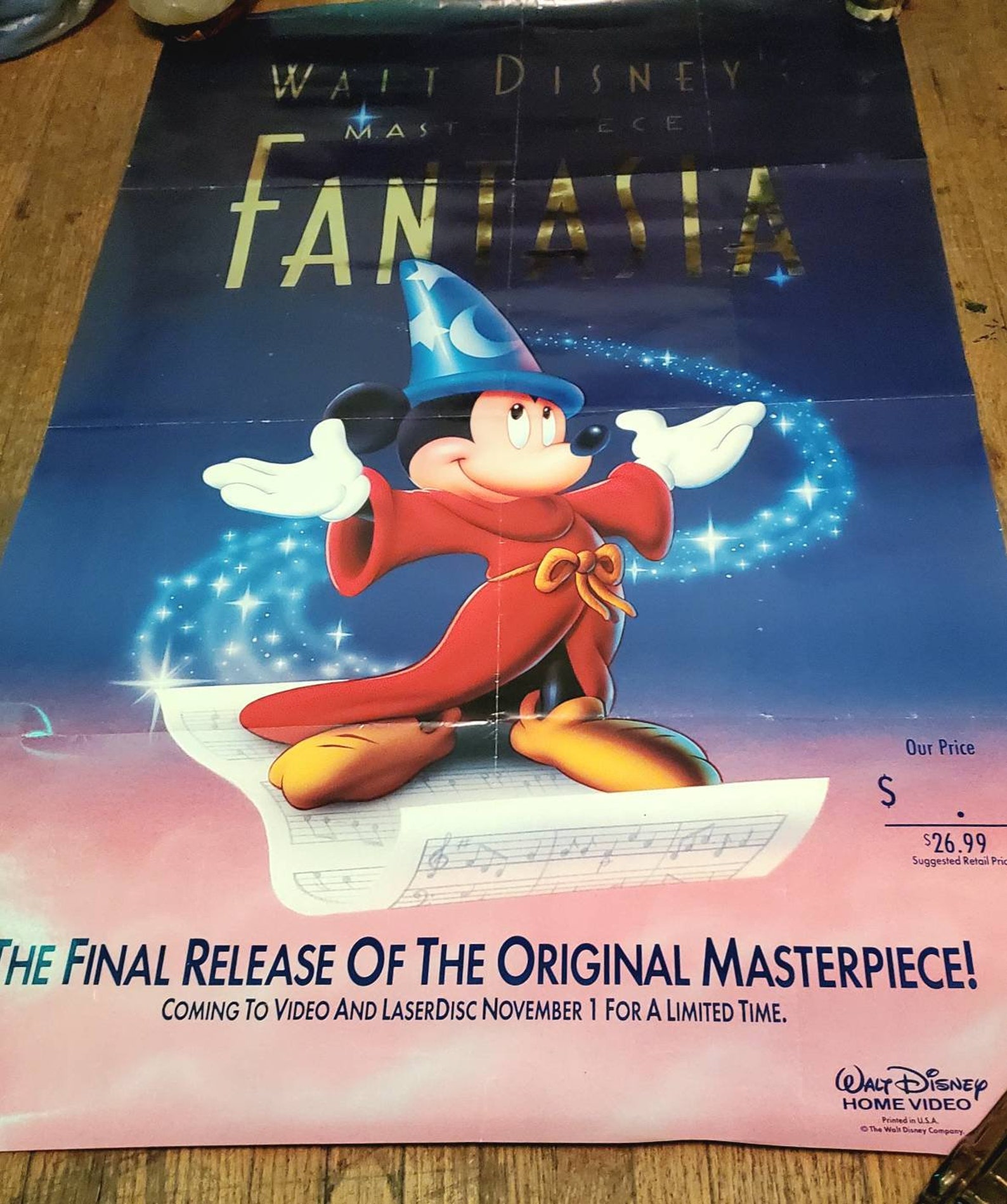Rare Find Walt Disneys Fantasia Poster. - Etsy