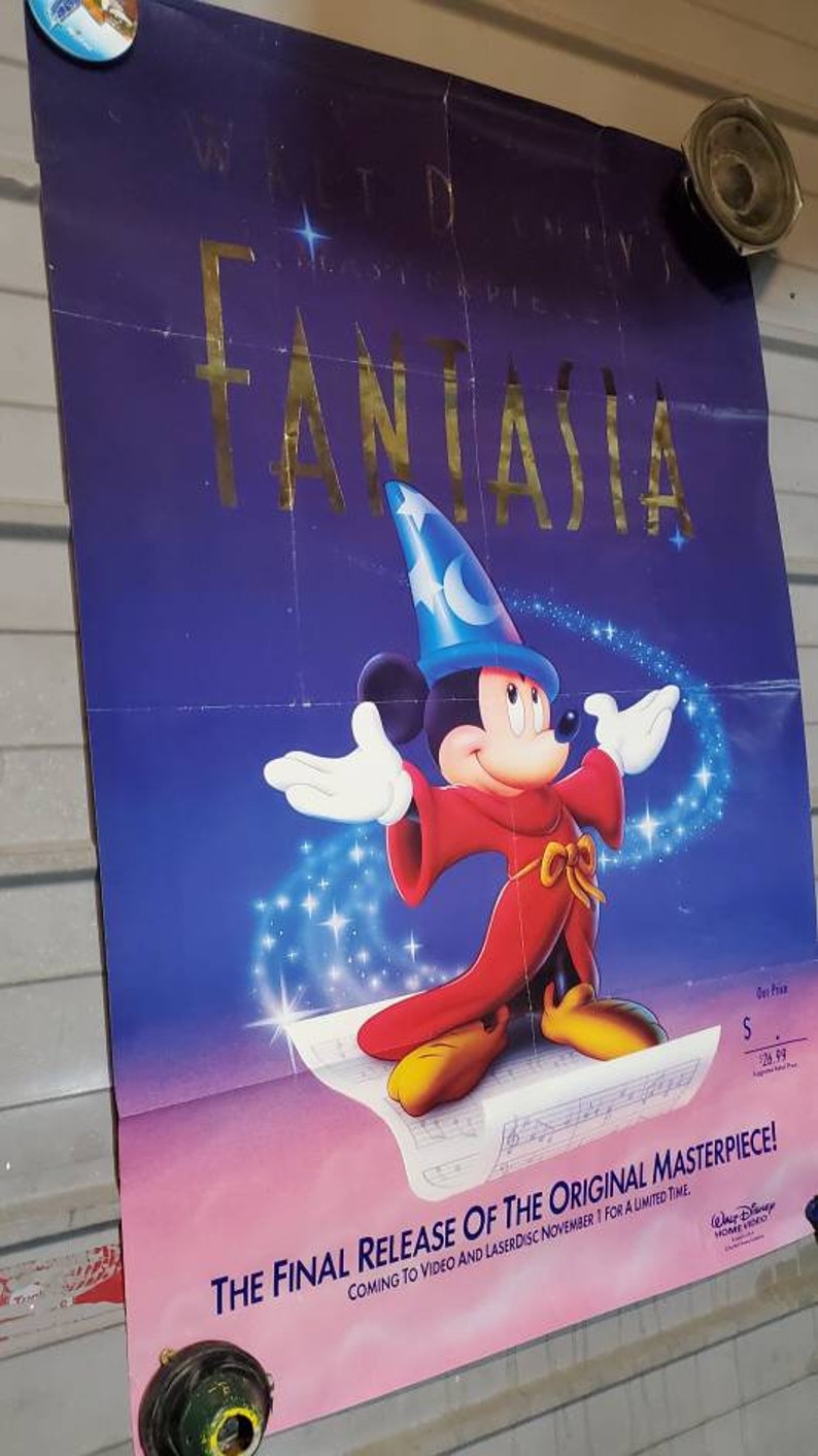 Rare Find Walt Disneys Fantasia Poster. - Etsy