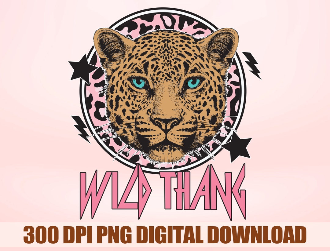 Wild Thang Png Leopard png Lightning png Retro Png - Etsy México
