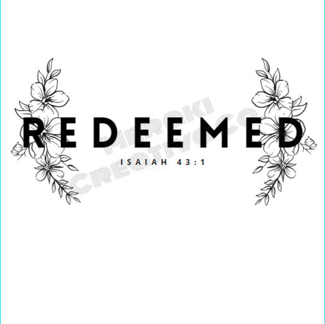 Redeemed SVG - Etsy