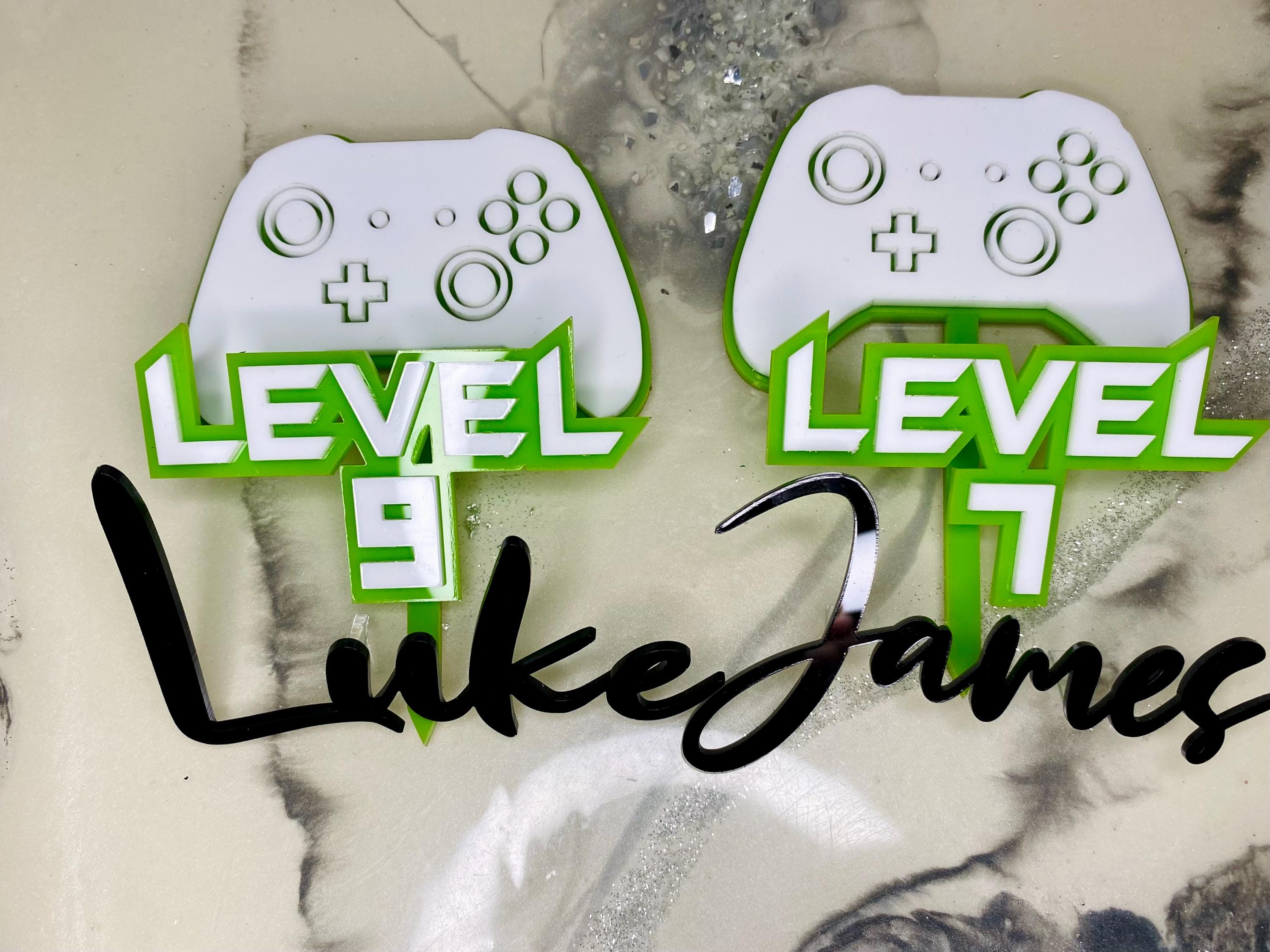 Personalized Gaming Cake Topper: Gamer Birthday Party Decoration - Etsy