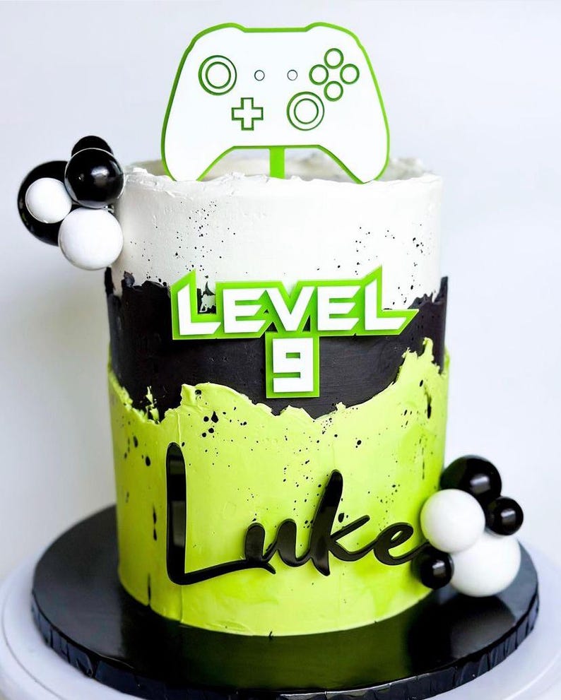 Gamer Cake Topper / Personalized Gaming Birthday Topper / Game ...