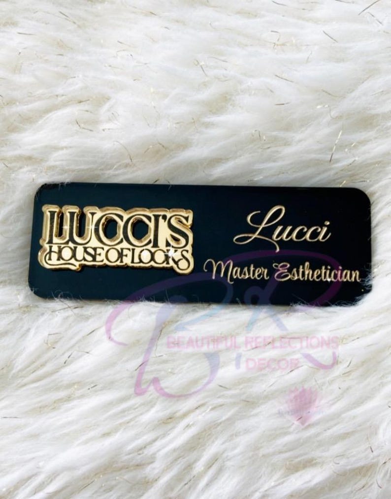 Custom Branded-3d Professional Name Tags Custom Name Tag-custom Name ...