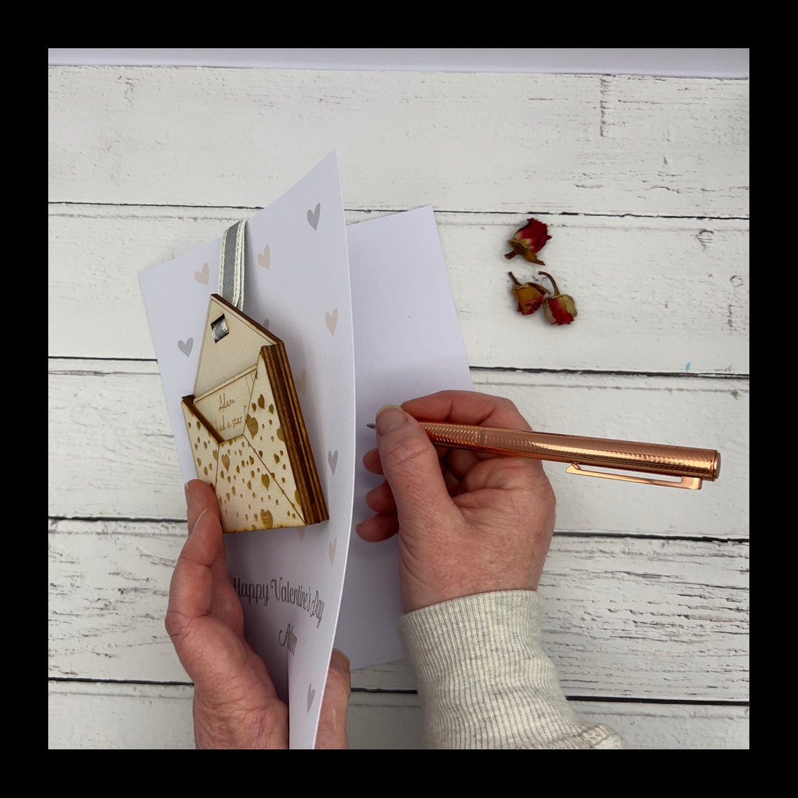 Valentines Day Card- Love Letter and Envelope, Reasons Why I Love You ...