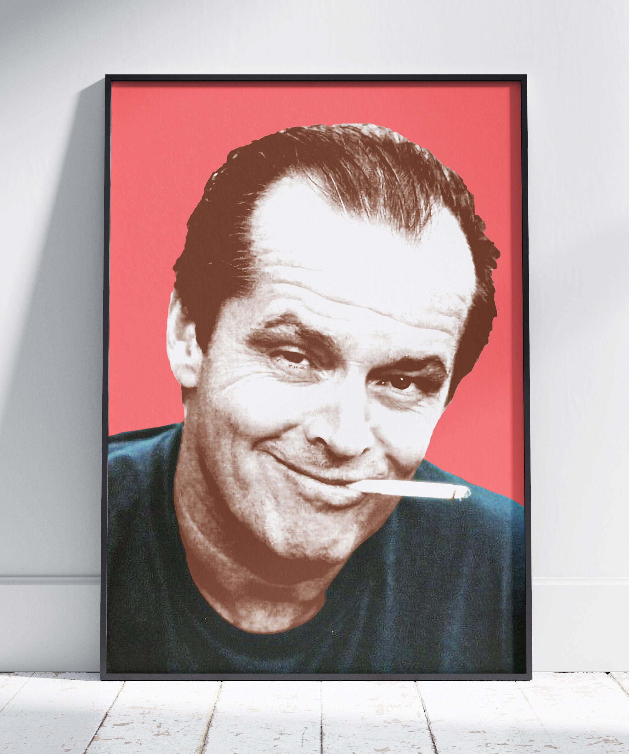 Jack Nicholson With Cigarette, Pop Art Print, Retro Vintage Pop Art ...