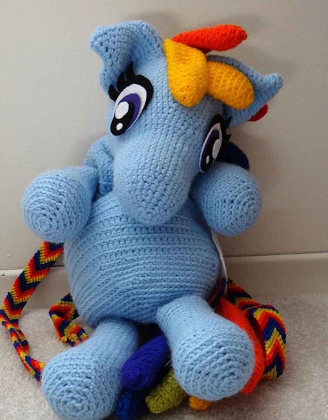 Blue Dinosaur Backpack Crochet Pattern - Etsy
