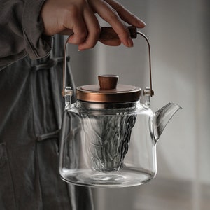 Glass Boiling Tea Pothigh Temperature Resistant Steaming - Etsy