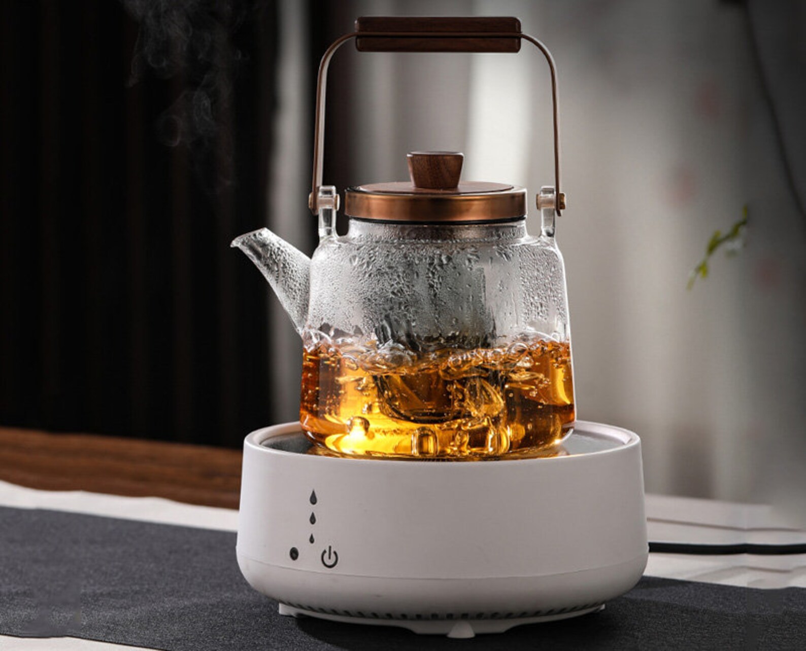 Glass Boiling Tea Pothigh Temperature Resistant Steaming - Etsy