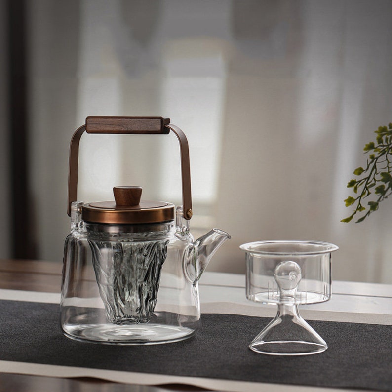 Glass Boiling Tea Pothigh Temperature Resistant Steaming - Etsy