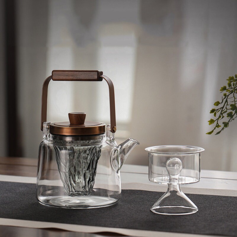 Glass Boiling Tea Pothigh Temperature Resistant Steaming - Etsy