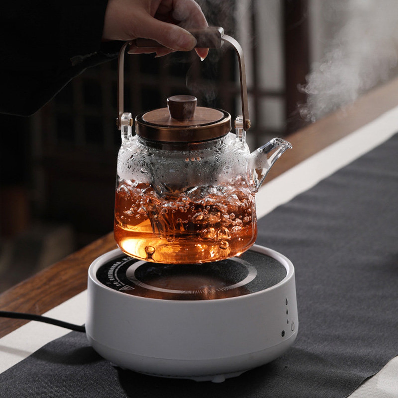 Glass Boiling Tea Pothigh Temperature Resistant Steaming - Etsy