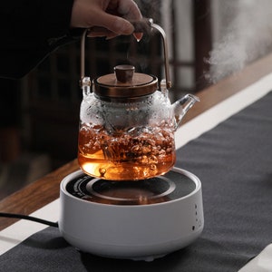 Glass Boiling Tea Pothigh Temperature Resistant Steaming - Etsy