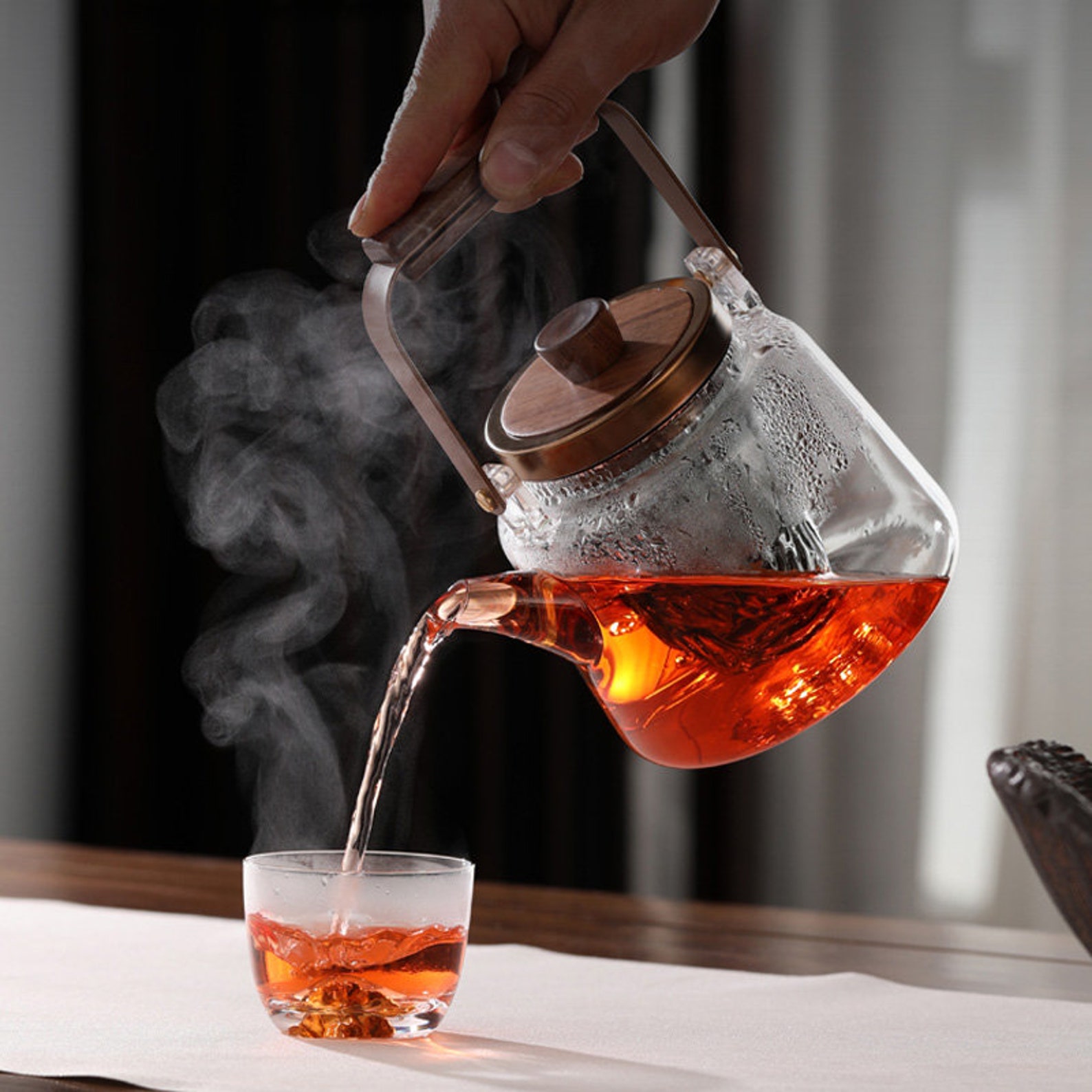 Glass Boiling Tea Pothigh Temperature Resistant Steaming - Etsy