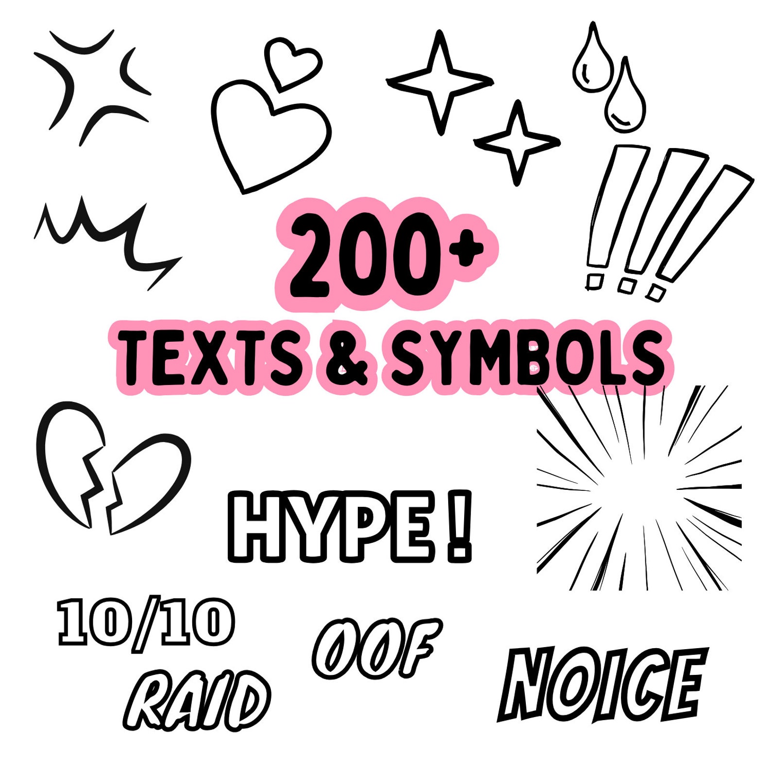 Procreate Emote Base Twitch Discord Badges Chibi Hair Words Memes ...
