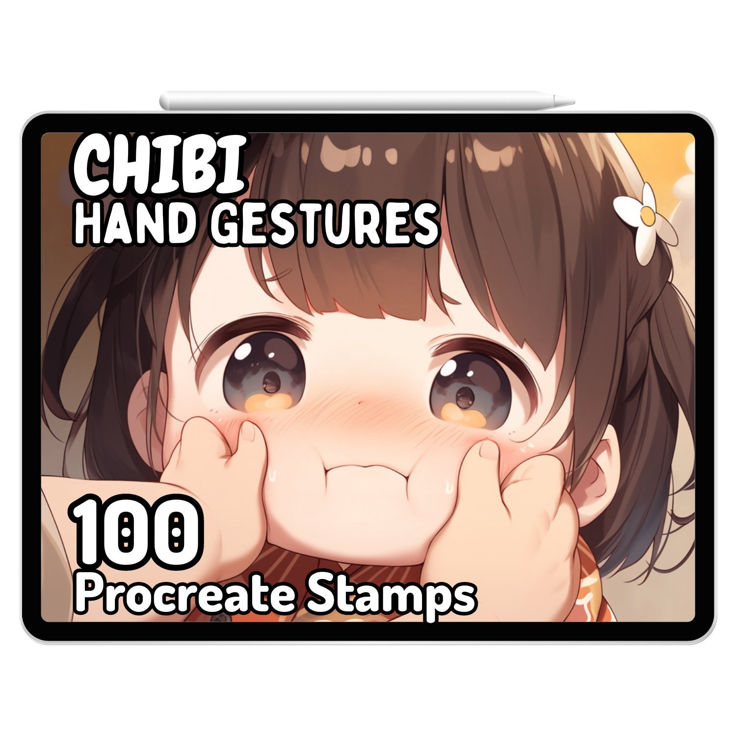 Procreate Chibi Hand Gestures Fingers Kawaii Character Drawing Guide ...
