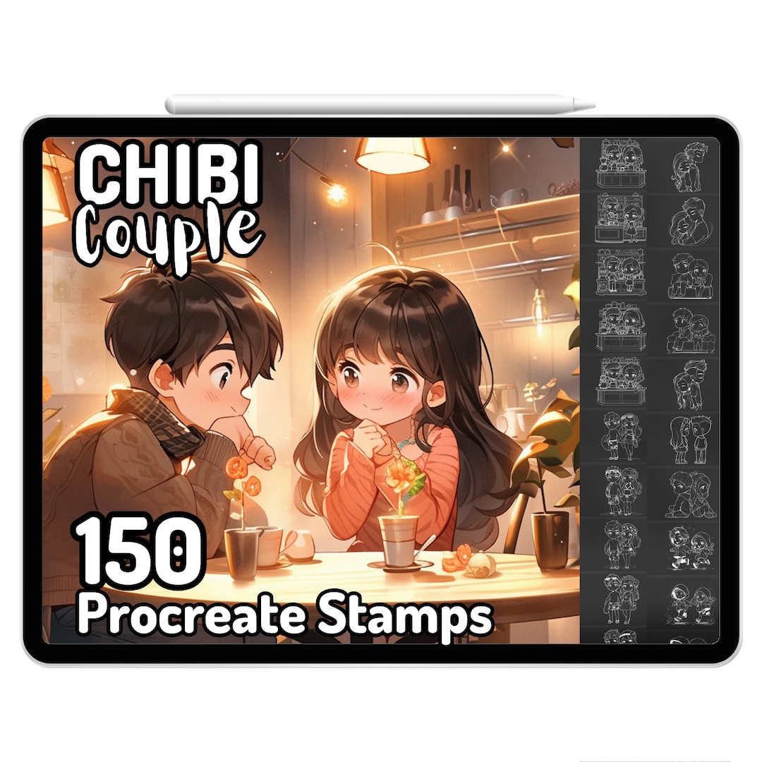 Procreate Chibi Couple Comic Manga Japanese Cute Girl Boy Lovers ...