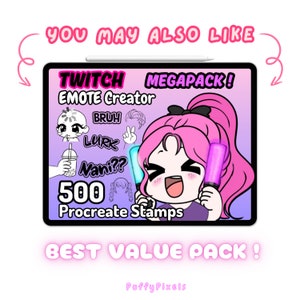 Procreate Cat Emote Base Twitch Discord Badges Cute Doodles Emoji ...