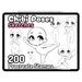 Procreate Chibi Poses Base Sketches Hand Gesture Kawaii Character ...