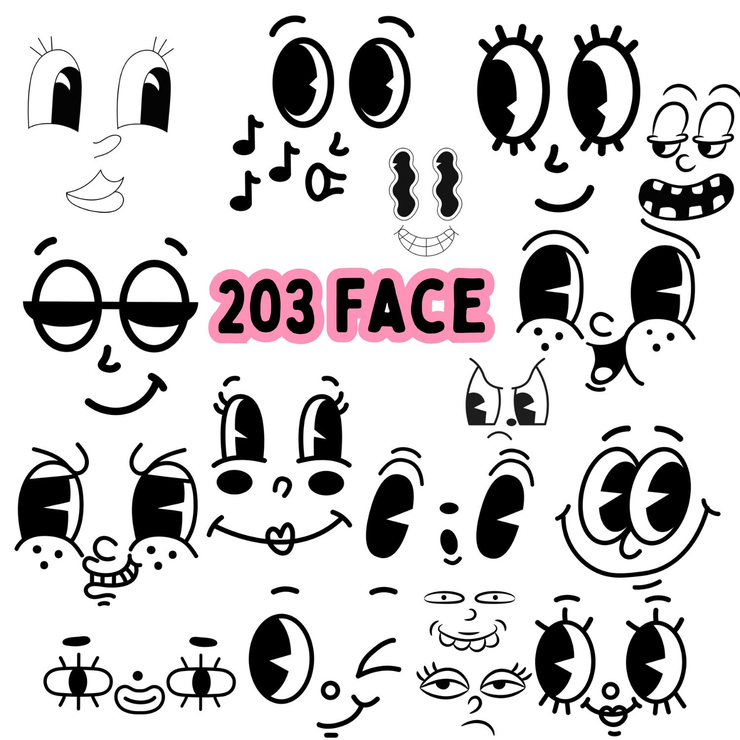 Procreate Retro Cartoon Character Creator Mascot Christmas Holidays ...