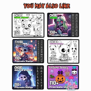 Procreate Chibi Vampire Fangs Kawaii Gothic Funny Magical Drawing Guide ...