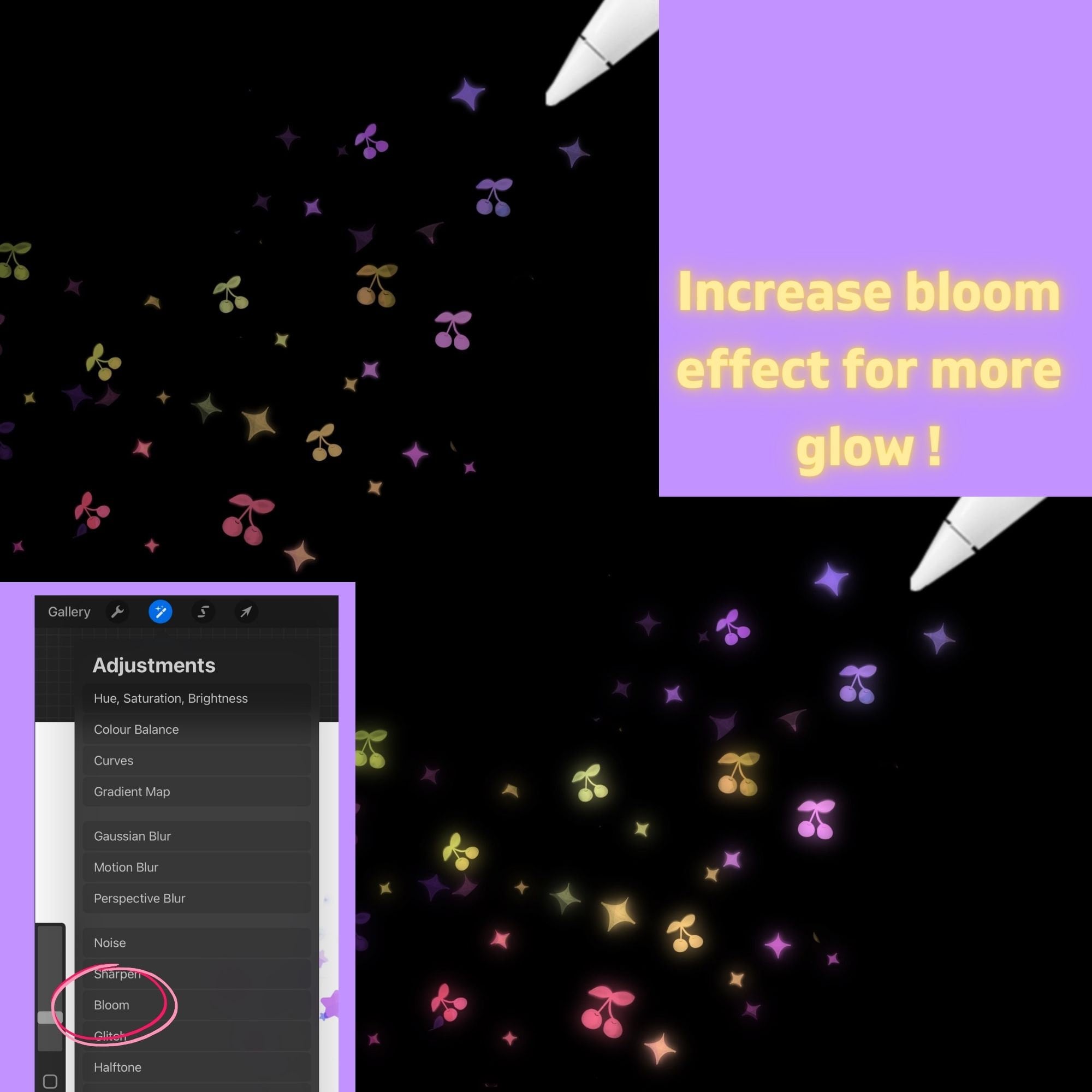 Dreamy Procreate Brushes Set Rainbow Color Changing Sparkle - Etsy