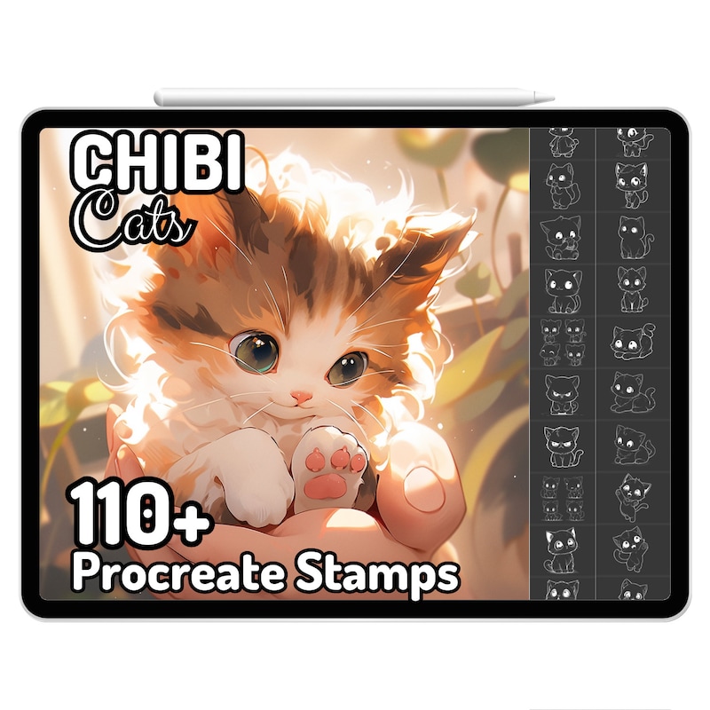 Procreate Chibi Stamps - Etsy